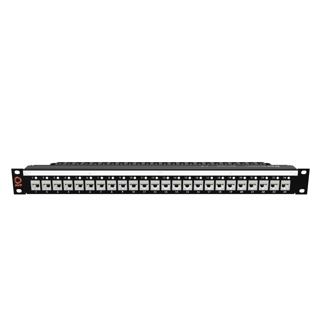 Loaded Keystone Patch Panel, 1RU Ethernet (3D Builder) – AVP Broadcast