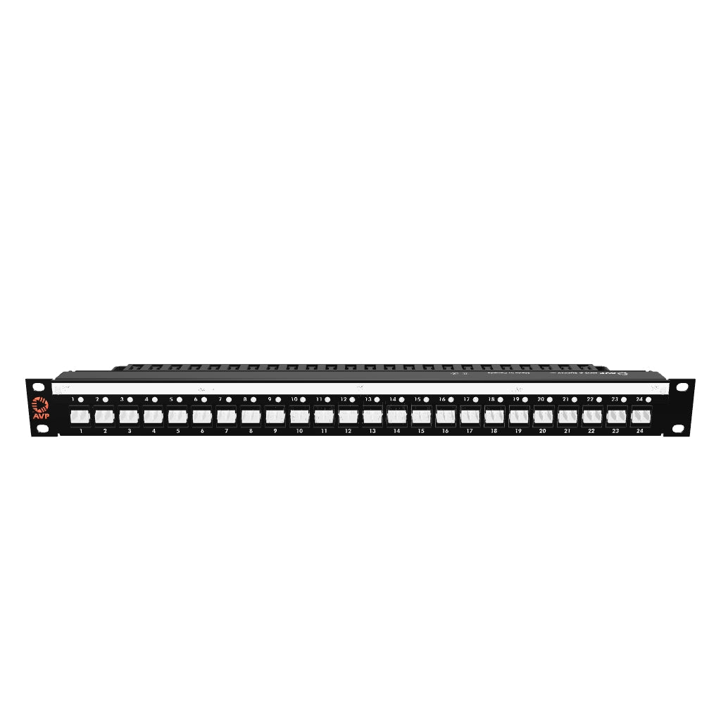 Loaded Keystone Patch Panel, 1RU Fiber Optic LC (3D Builder) – AVP ...