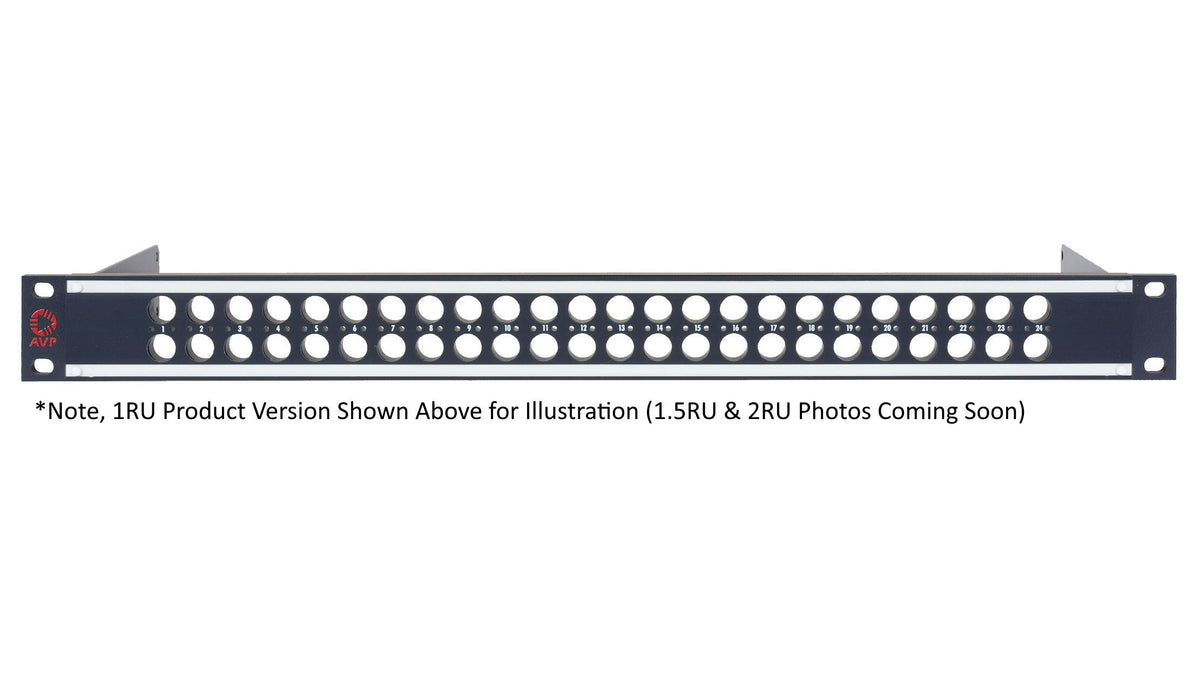 WECO Standard Size Video Patchbay, Empty, 2RU – AVP Broadcast