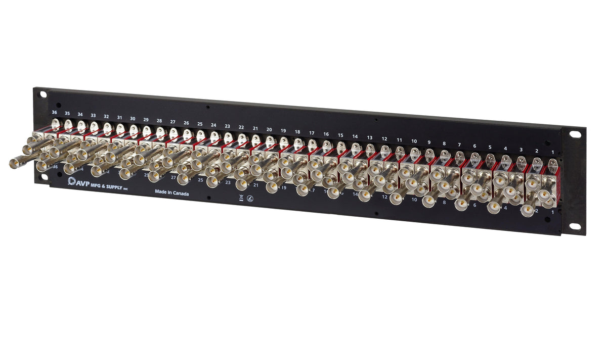 MIDSIZE (MINI-WECO) Patchbay, 2x36, 2RU – AVP Broadcast