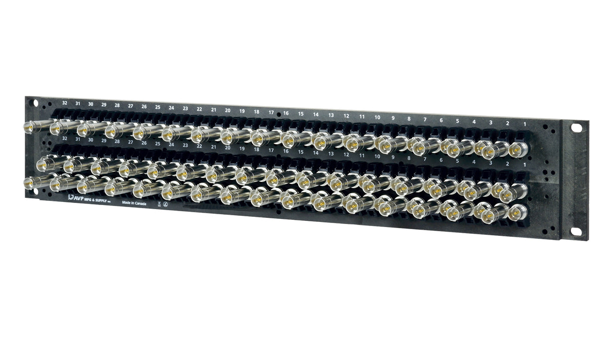 UHD 4K/8K E Series 20GHz Patch Panel with Monitoring Row, 3X32, 2RU ...
