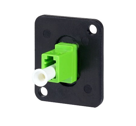 LC/APC Singlemode Simplex, Green, Fiber Optic Adapter, Zirconia Sleeve ...