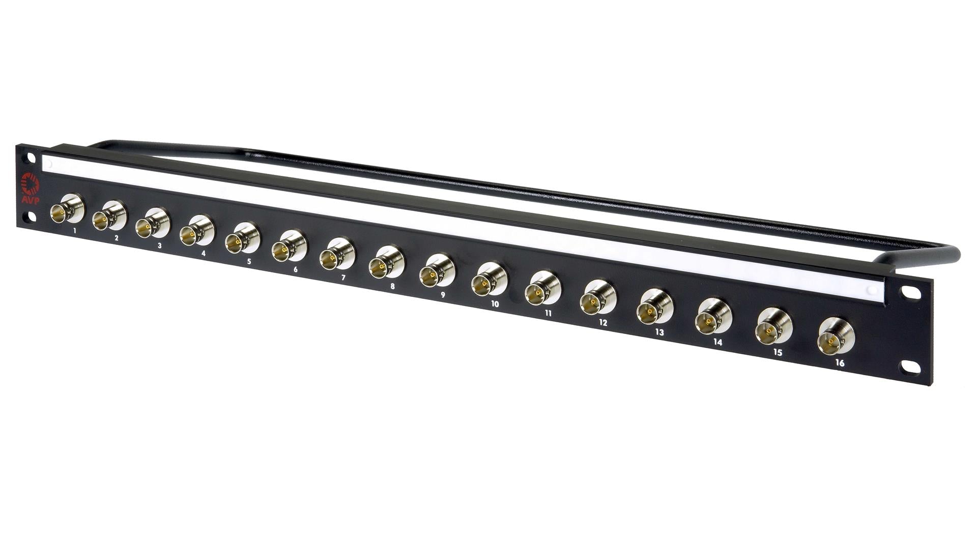 Non-Recessed Connector Phenolic Bulkhead Patchbay, 1RU, 75 Ohm BNC ...