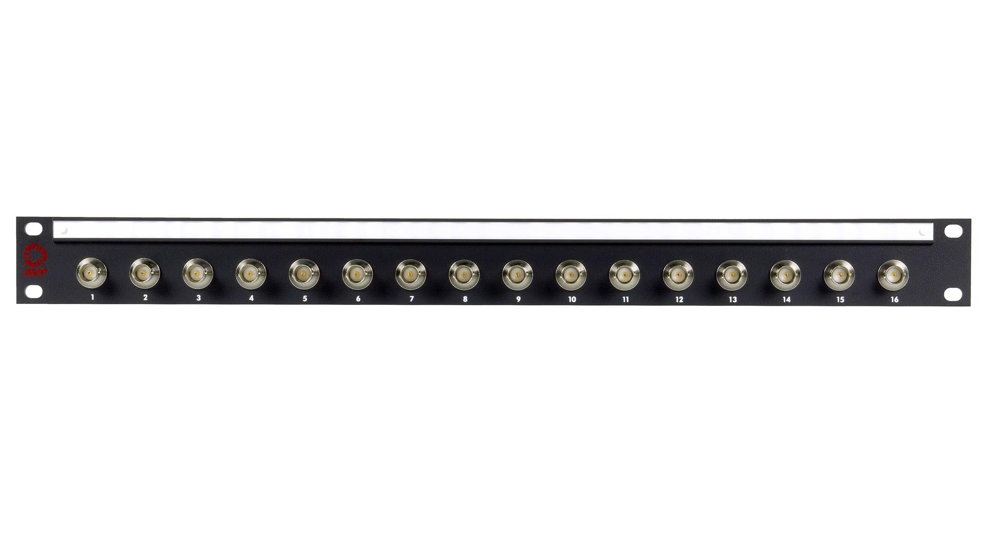 Non-Recessed Connector Phenolic Bulkhead Patchbay, 1RU, 75 Ohm BNC ...