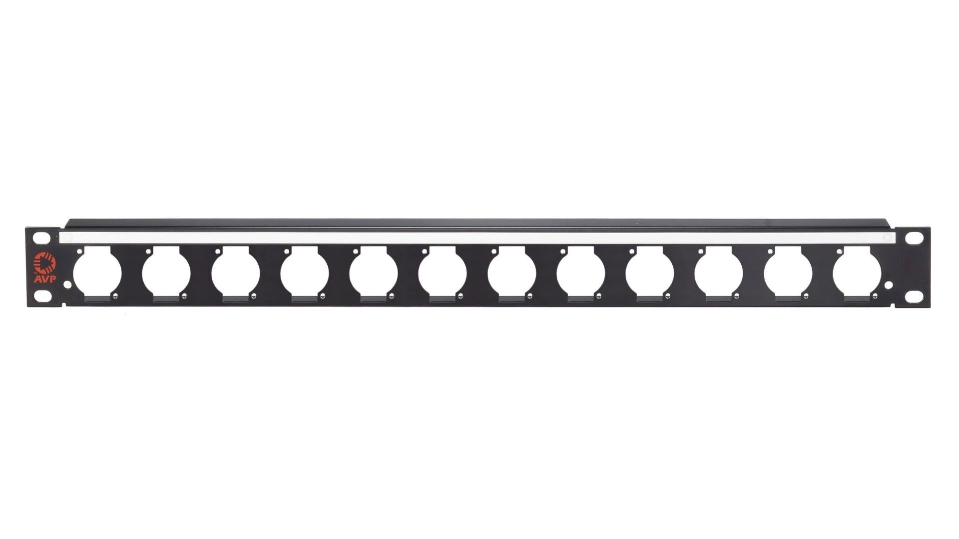 Universal Patch Panel 1RU, Single-D - AVP Maxxum Series – AVP Broadcast